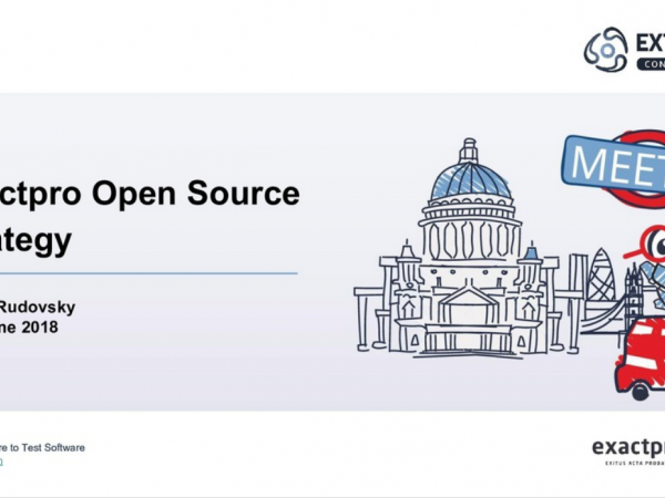 EXTENT-2018: Exactpro Open-Source Strategy | EXACTPRO